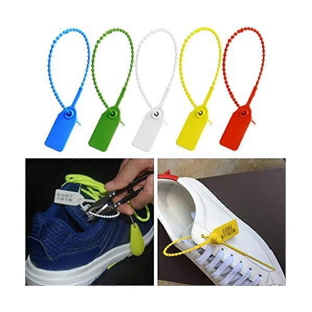 100 Plastic Tamper Seals, Numbered Zip Ties Tags,disposable Self ...