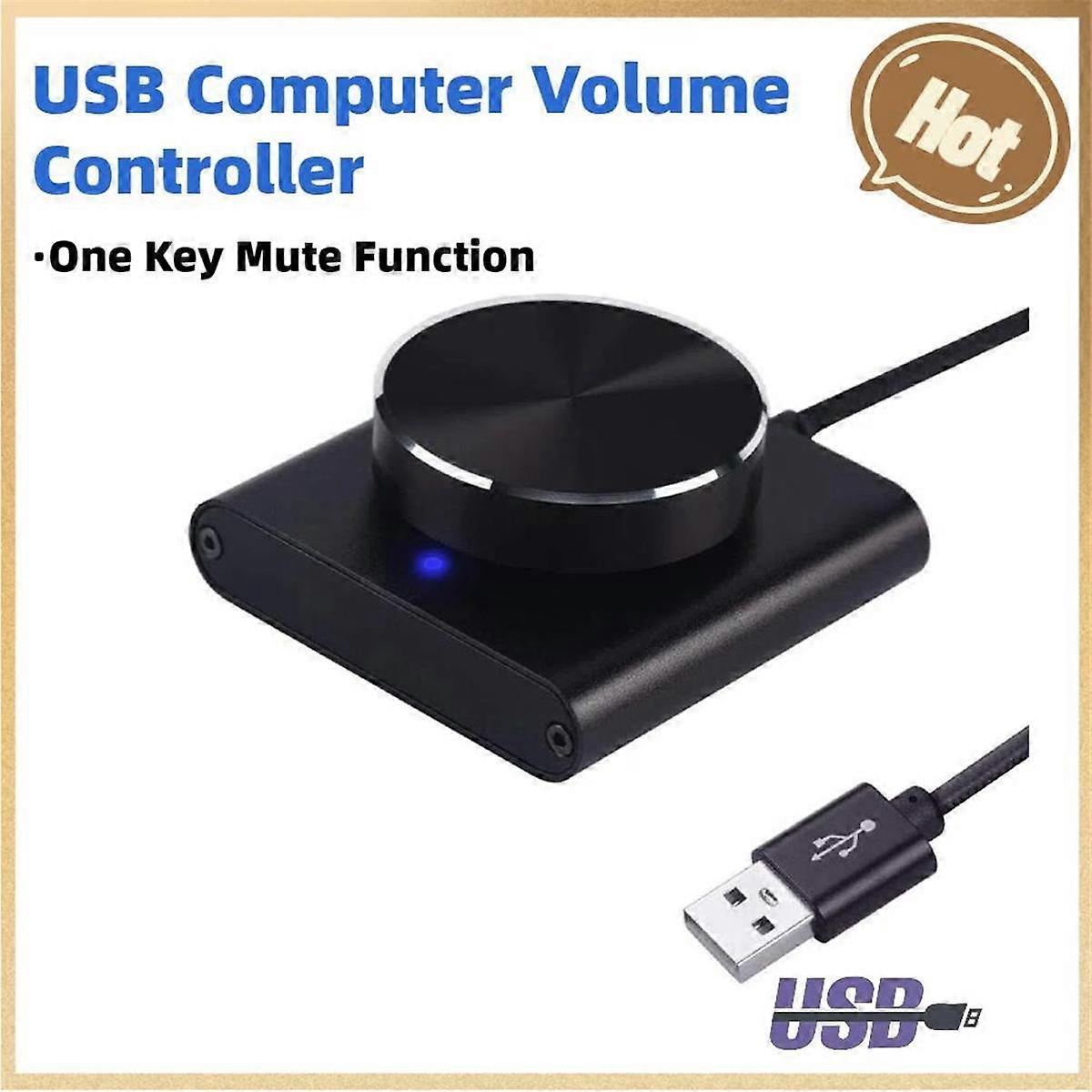 USB Volume Control Lossless PC Computer Speaker Volume Controller Knob Adjuster Digital Control ...