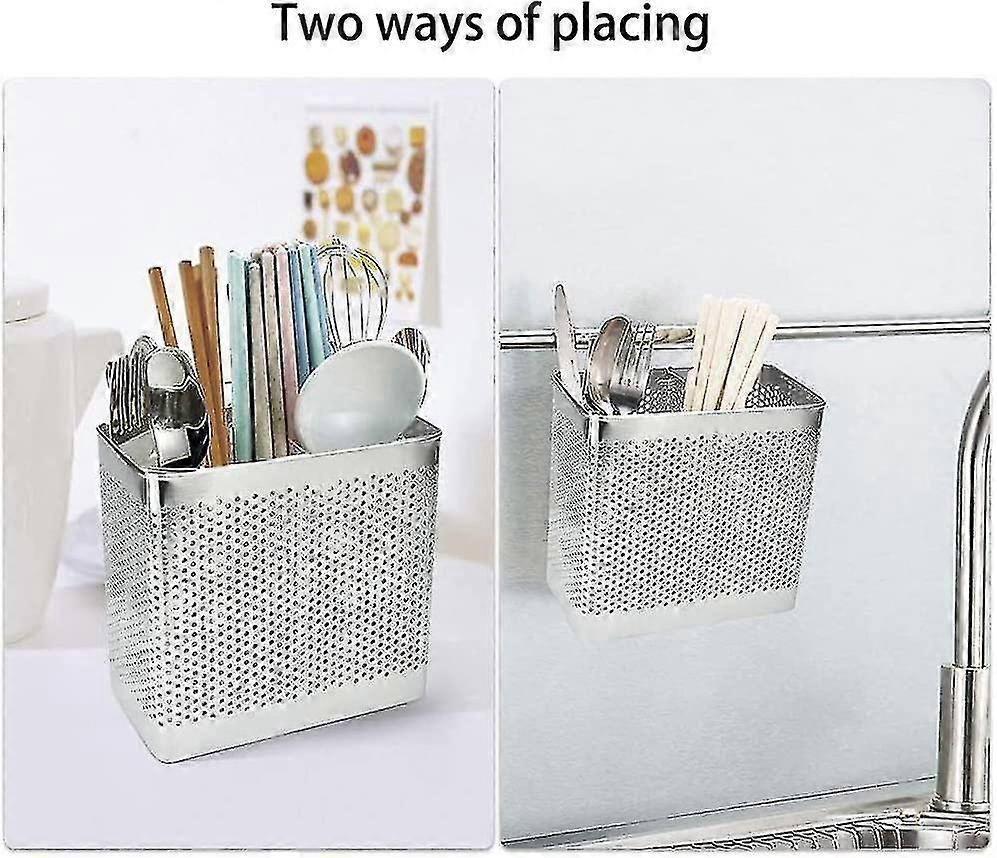 Kitchen Cutlery Drainer, Cutlery Basket, Cutlery Rack, Stainless Steel ...