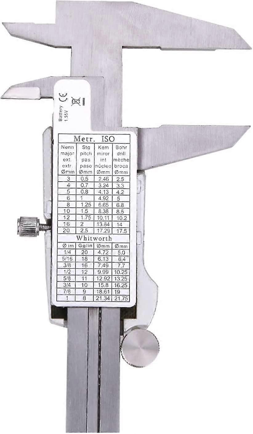 6-Inch 150mm Digital Calipers Stainless Steel Electronic Digital ...