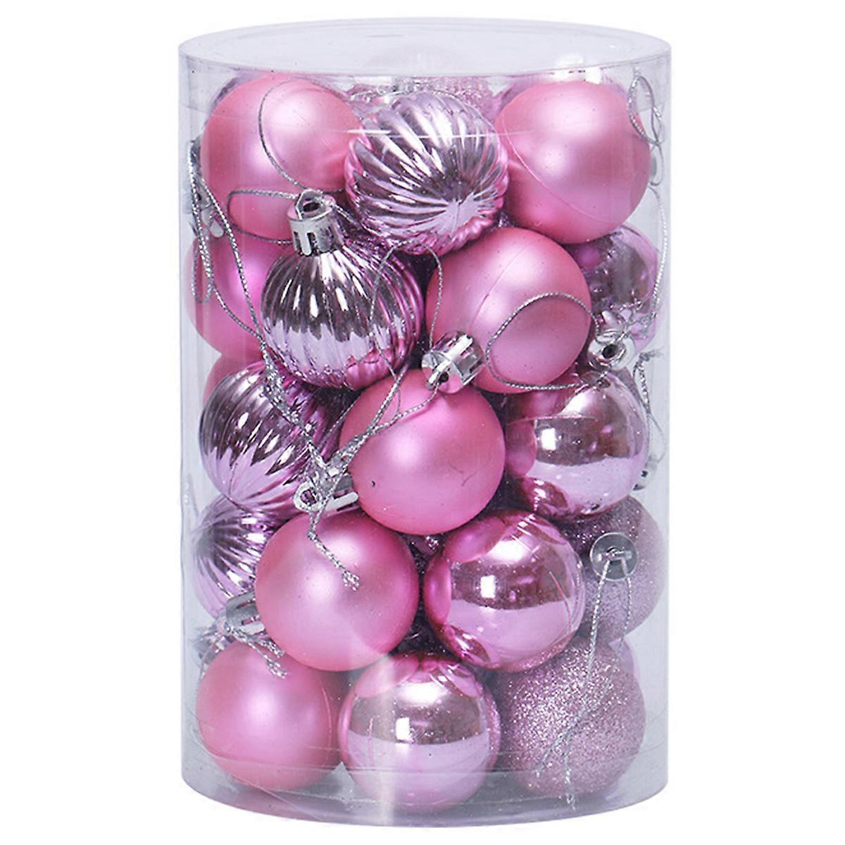 Set of 34 Christmas balls decorative Christmas tree decorations, 4 cm/1 ...