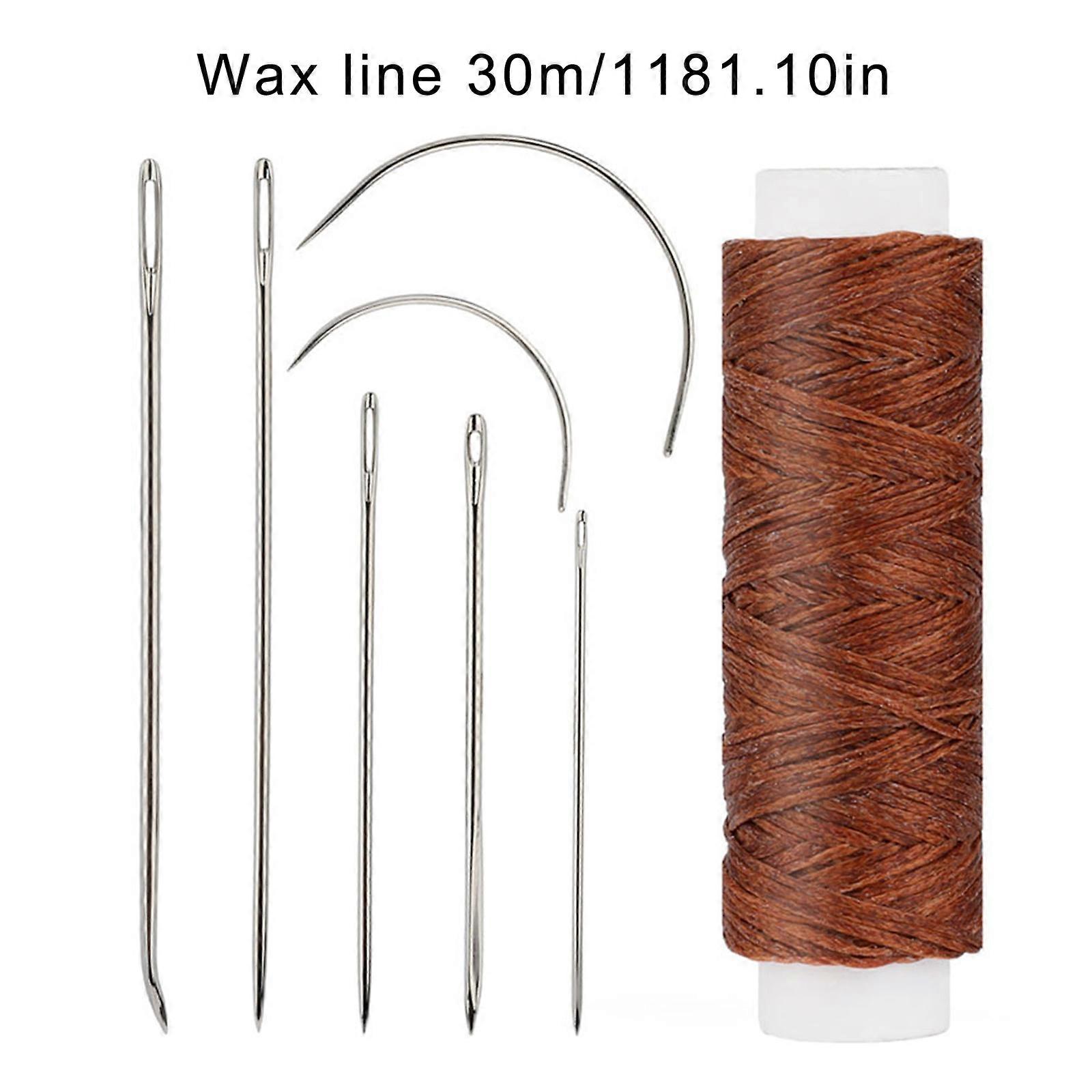 10 Set Curved Needle Upholstery Leather Sewing Needle Set Leather Hand ...