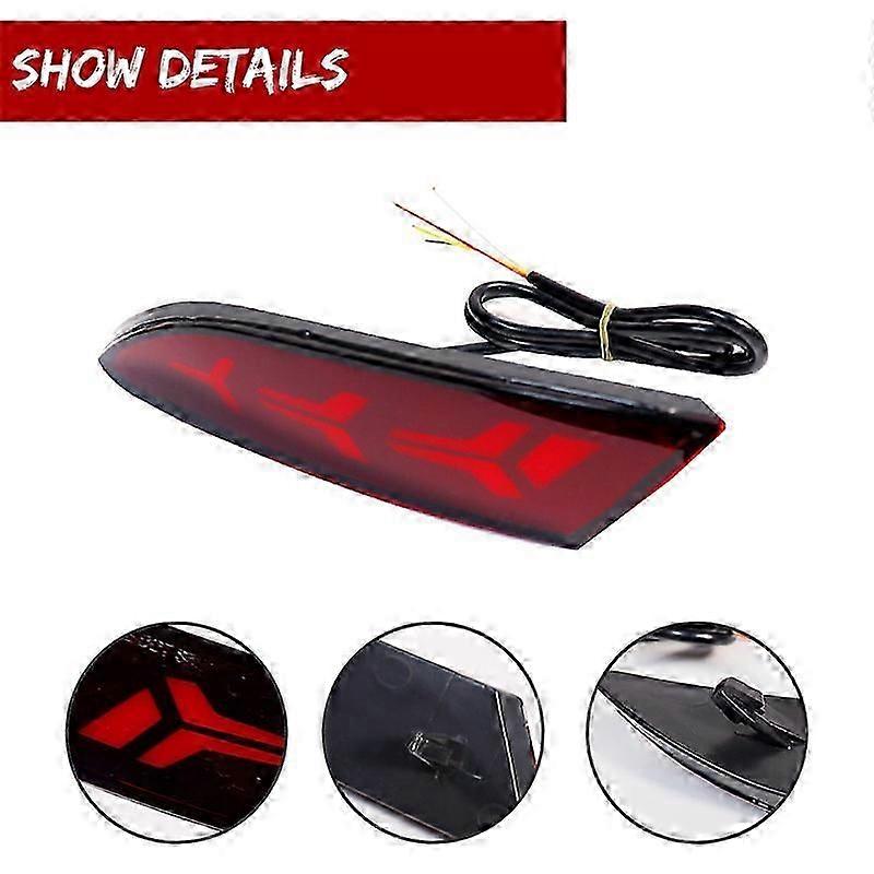Fantastic Red LED Rear Bumper Reflectors Lights For 2012-2014 Ford ...