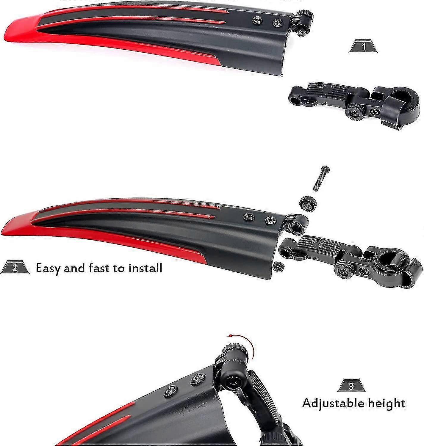 Bicycle Mudguard Set Adjustable Universal Bicycle Mudguard Set Front ...