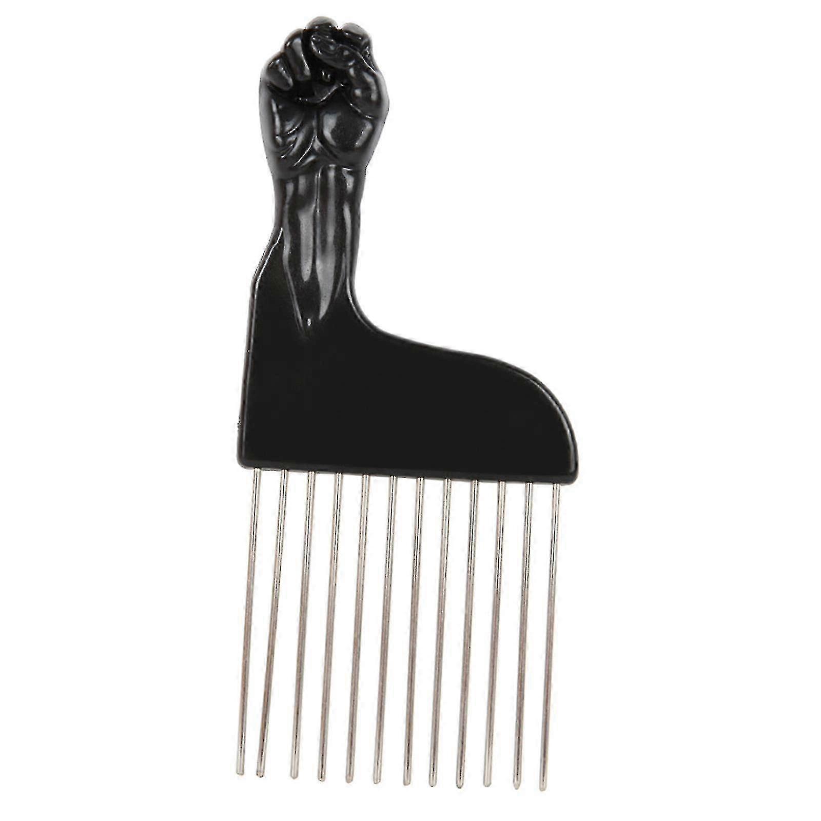 2025 Metal Afro Comb Hair Pick with Folding Handle, Fist Design for ...