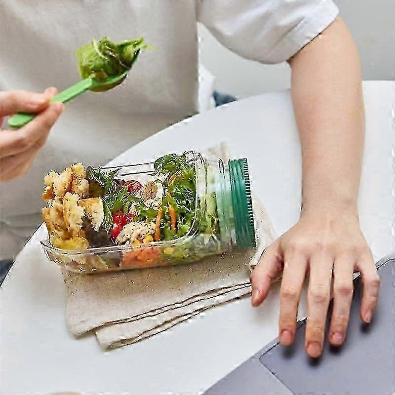 Salad Pod with Sauce Dressing Container, Vertical Layering Salad Pod ...