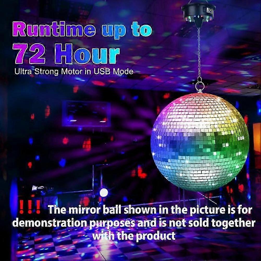 Rotating Disco Ball Motor Lights with Remote,18 LEDs for 12 16 20 ...