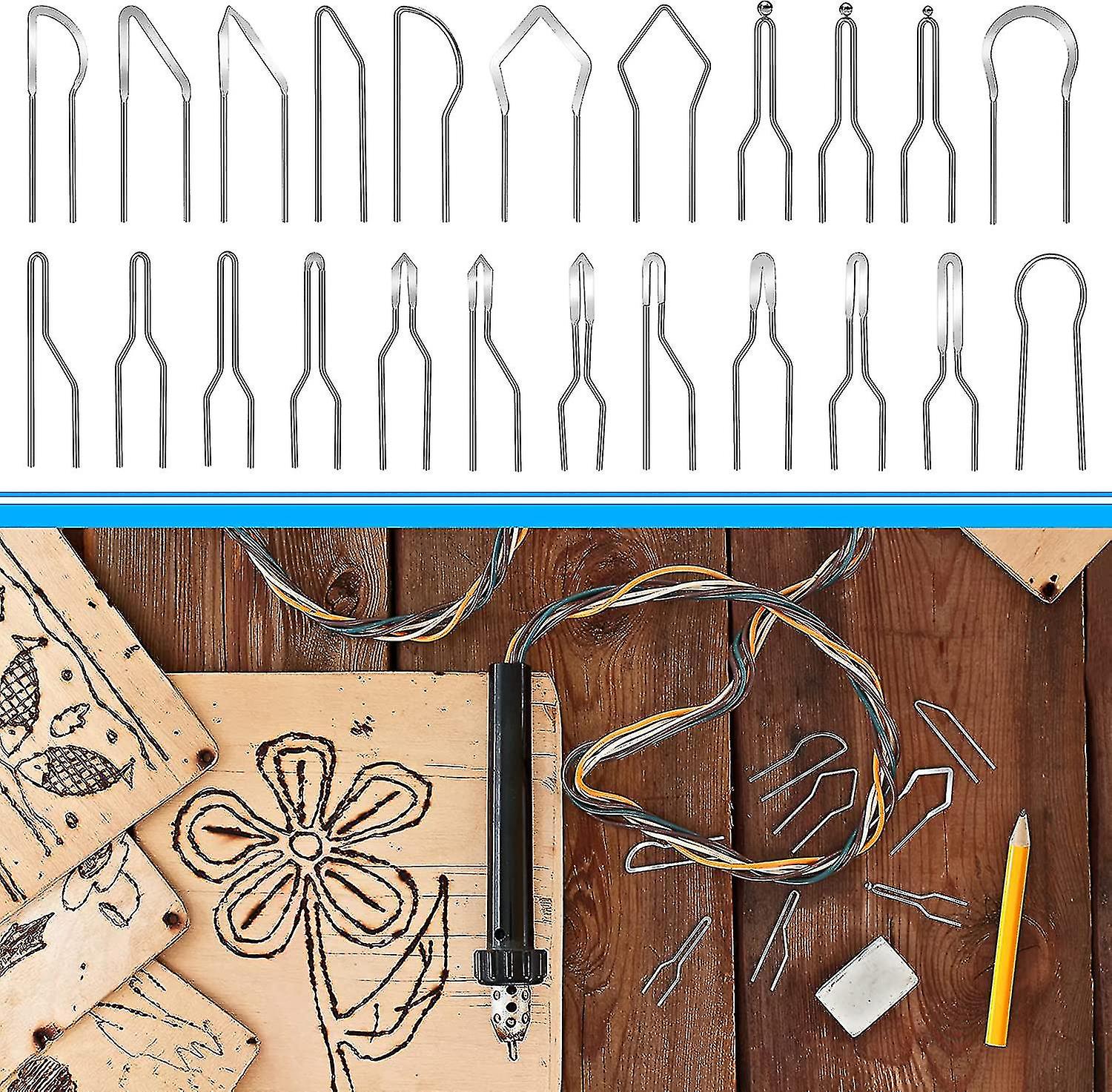 23 Pieces Pyrography Tips Replacement Wood Burning Tips Pyrography Wire ...
