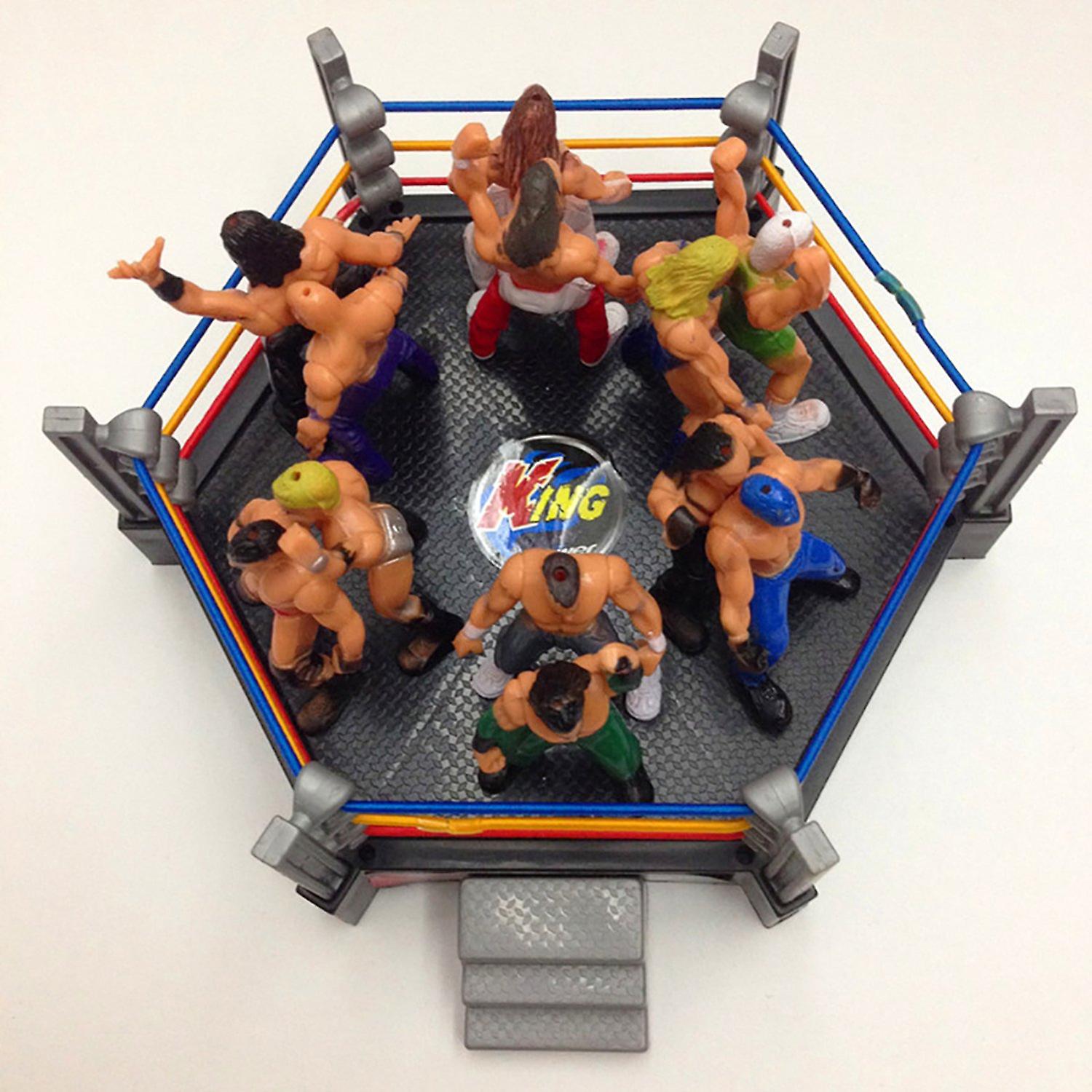 Merryso 1 Set Wrestling Playset Realistic DIY Mini Wrestling Action ...