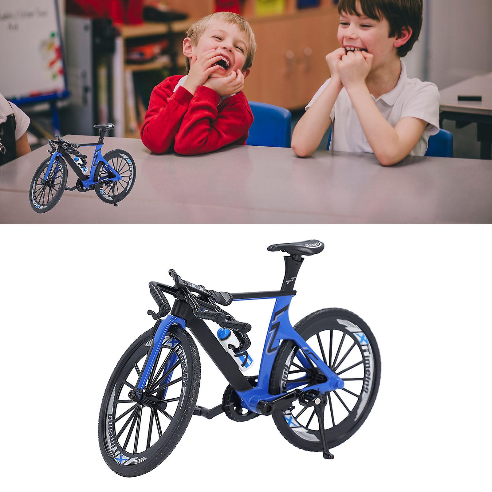 Racing Bike Model Dual Handlebar Sliding Steering Alloy Finger Racing ...