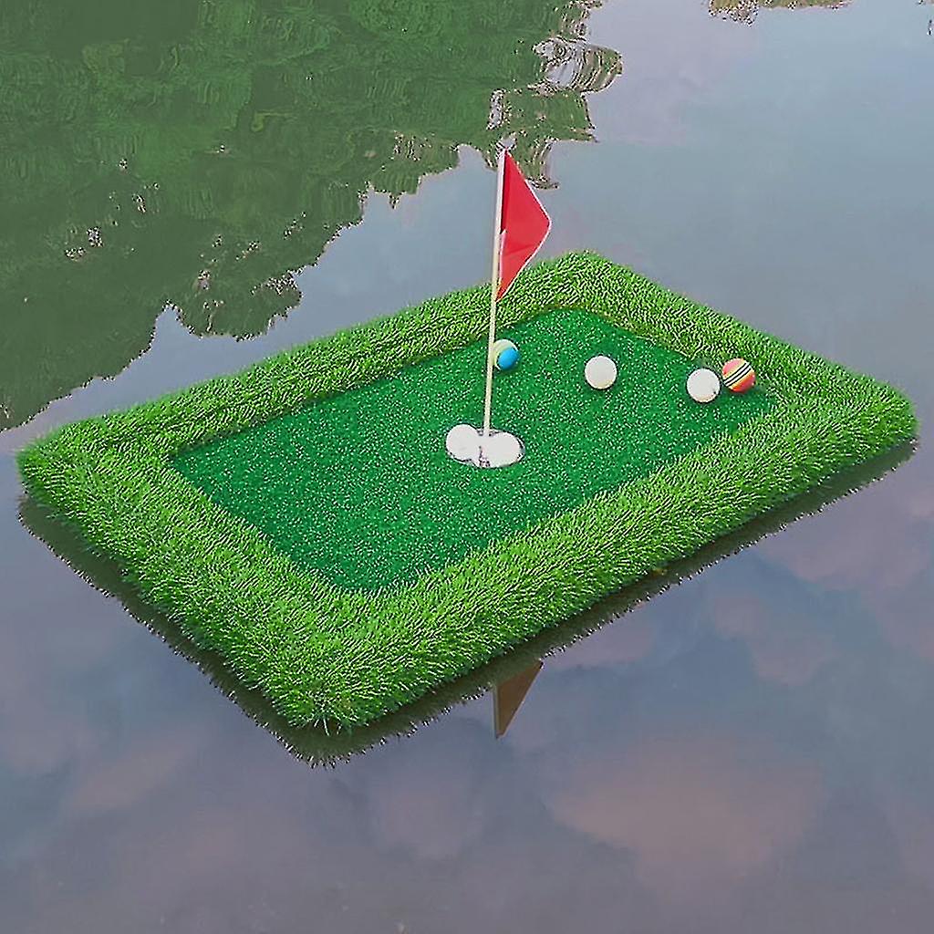Golf Pool Floating Golf Game Green Mat Compete Set 54x90cm | Fruugo UK