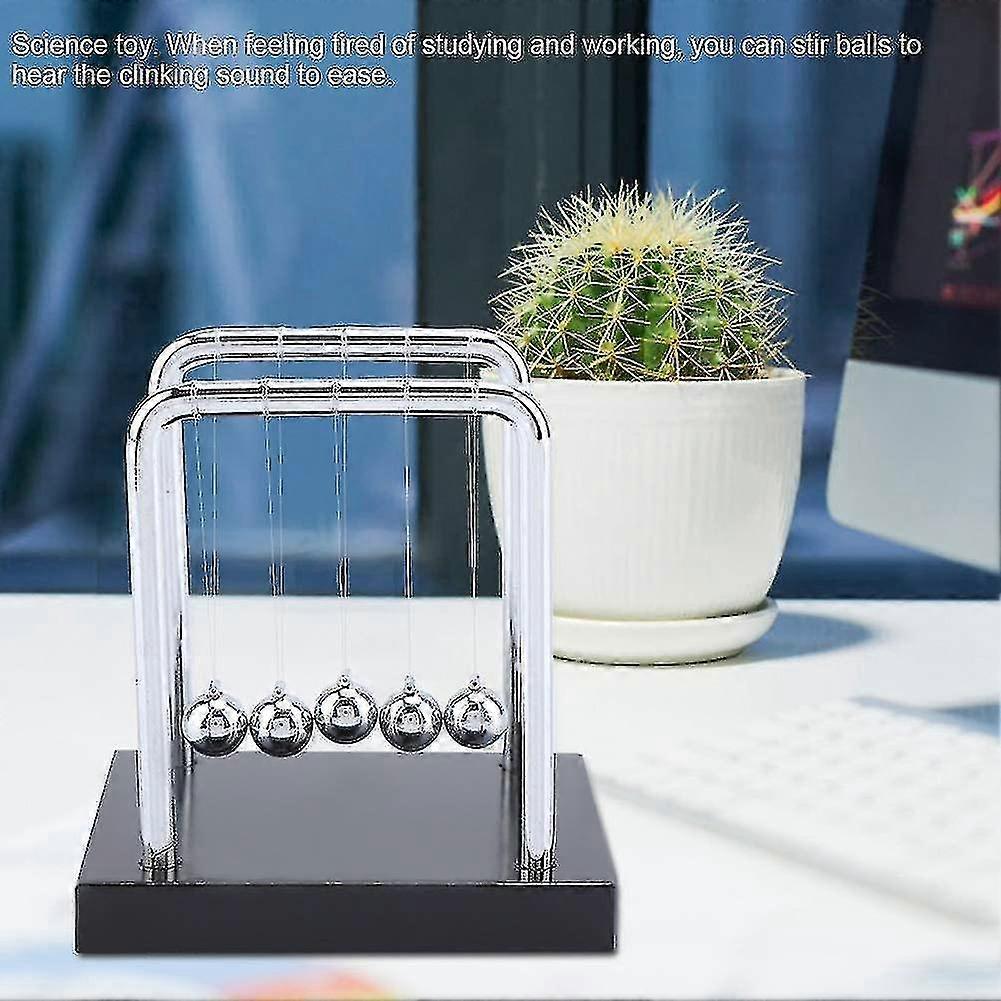 Newton Pendulum, Classic Shot Put Pendulum, 5 Balls, Physics Decoration ...