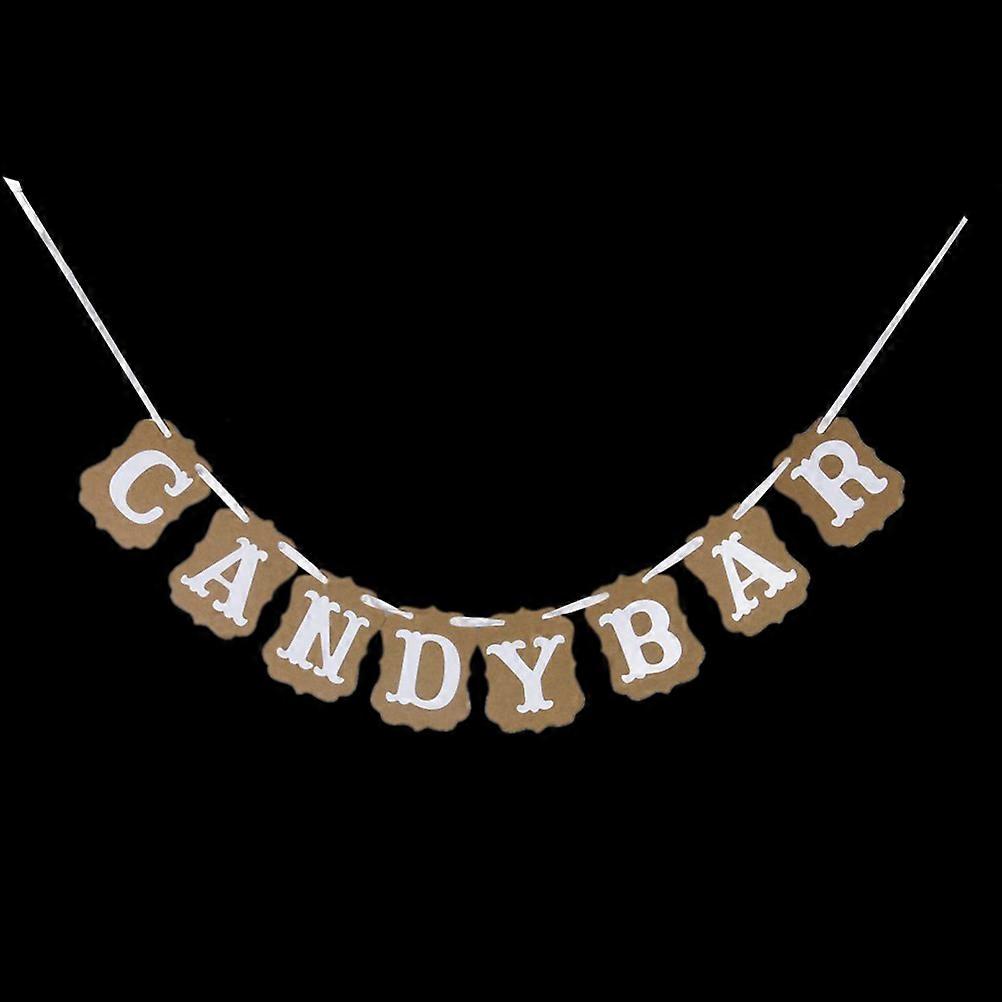 CANDY BAR Cardboard Garland Banner Wedding Party Decoration Photography ...
