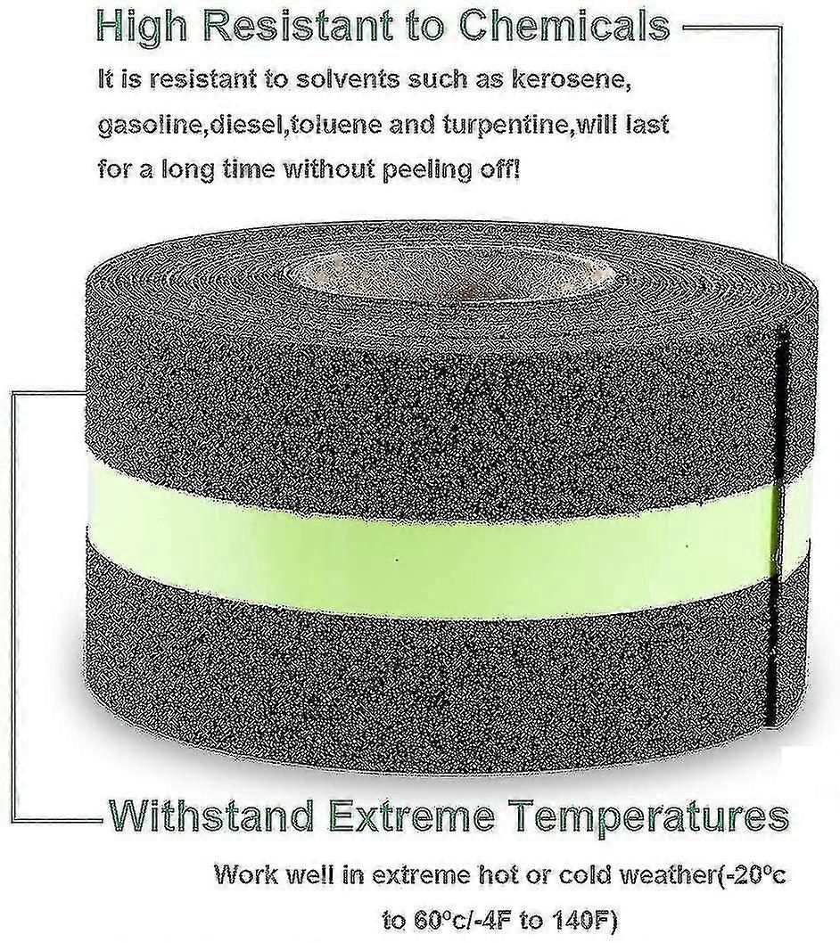 5m x 5cm halkskyddande tejp, glöd i mörkret halkfria självhäftande ...