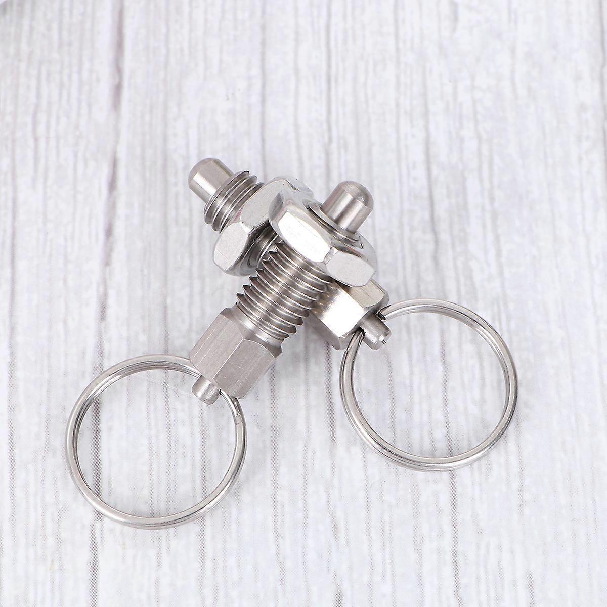 2pcs Stainless Steel Knob Plunger Split Position Column Spring Pin ...