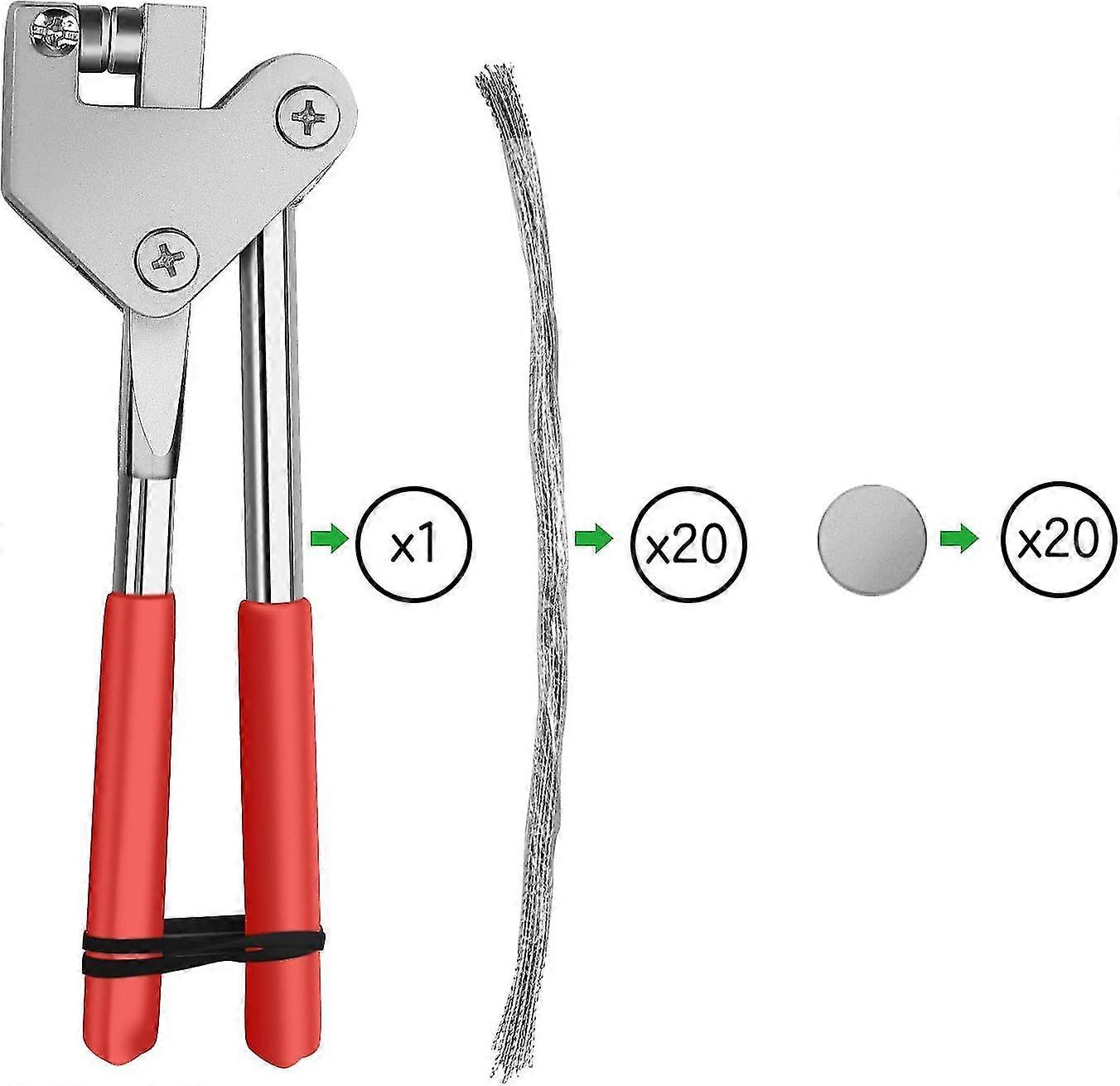 Set of sealing pliers Kit of sealing pliers set of security seals, with ...