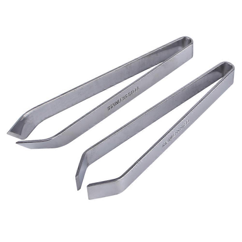 Stainless Steel Fish Bone Remover Slant Tweezer Tongs Pick up Craft ...