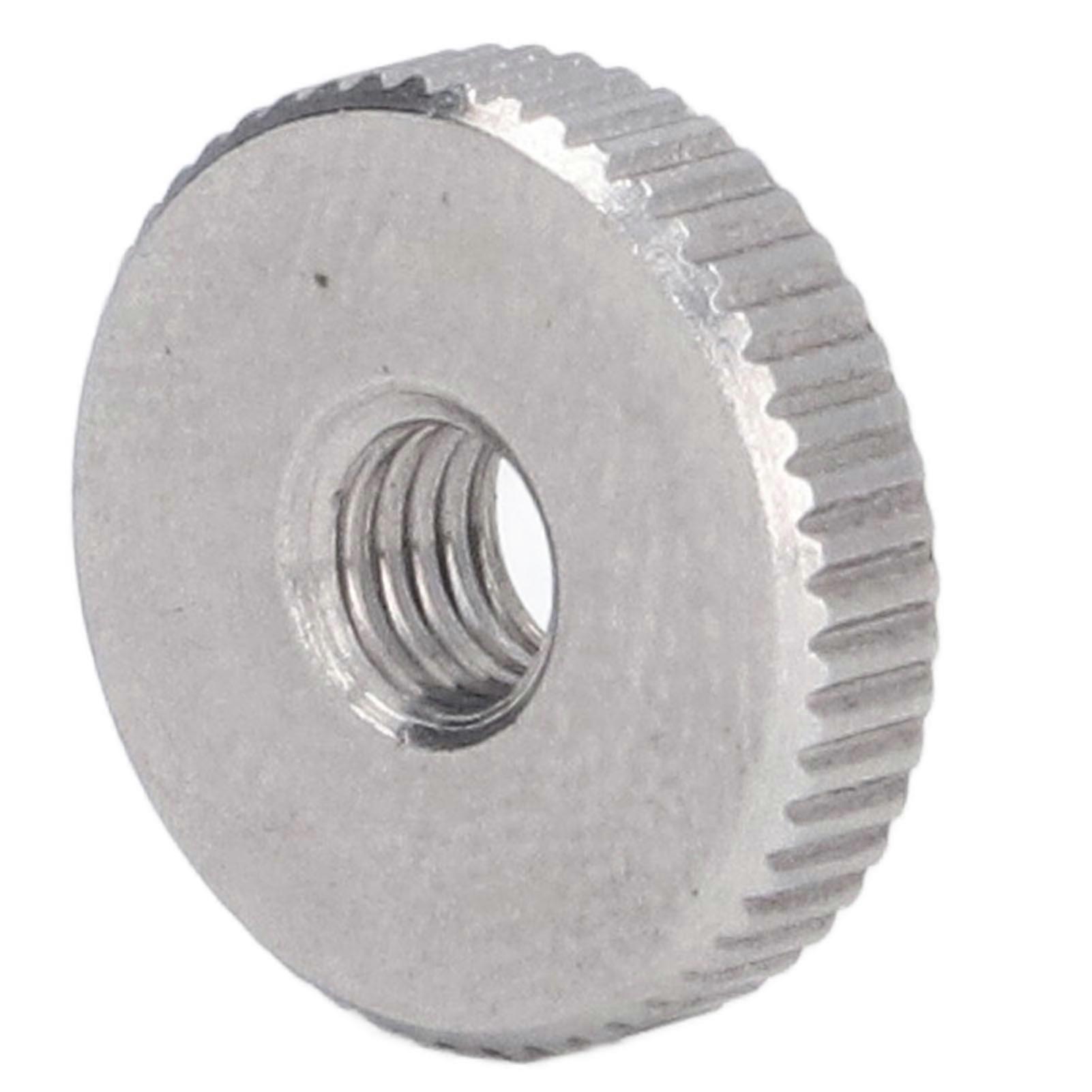Knurled Thumb Nut 304 Stainless Steel Knurled Flat Head Through Hole ...
