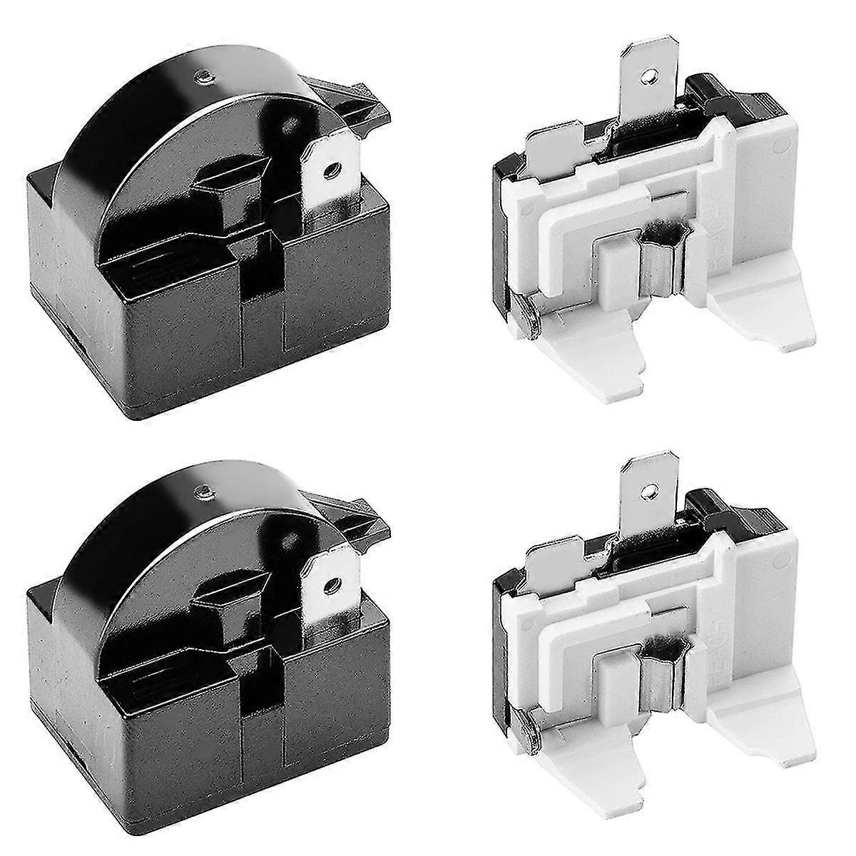 Refrigerator Compressor Relay And Overload Kit 5 Sets,qp2-4r7 4.7 Ohm 1 ...
