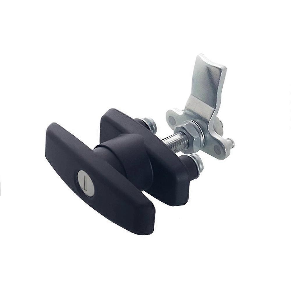 T Handle Latch/Lock Keyed Alike Black Coated Fit for Cabinets Garage ...