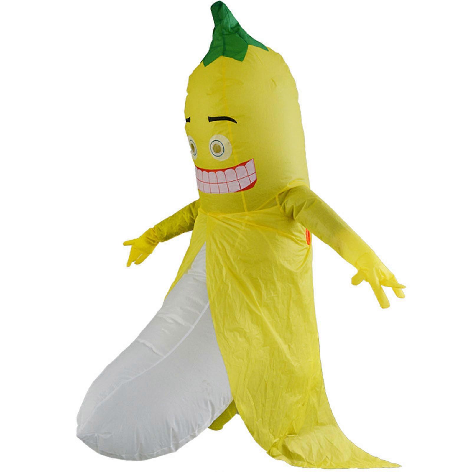 Full Body Inflatable Banana-Costume Adult Blow-Up Funny Dress Outfit ...