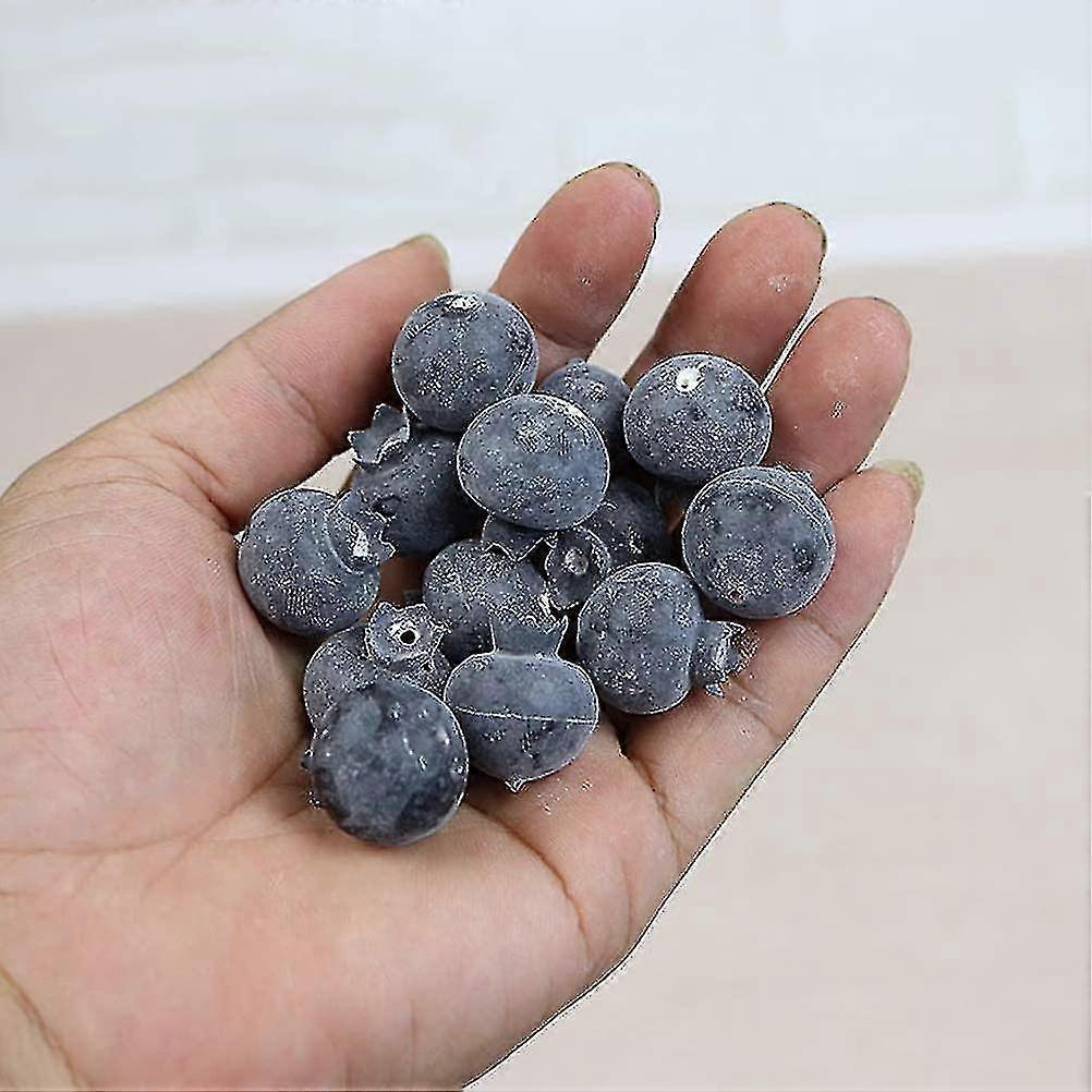 Artificial Blueberry 50pcs Fake Blueberries Artificial Fruits Lifelike ...