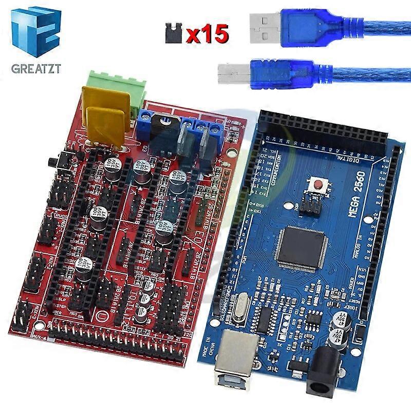 Mega 2560 R3 Mega2560 REV3 + RAMPS 1.4 Controller til Arduino 3D ...