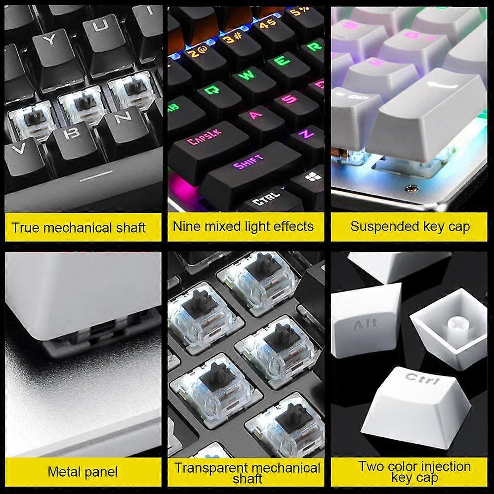 Gaming Keyboard Wired Floating Keyboard Ergonomic Water-Resistant ...