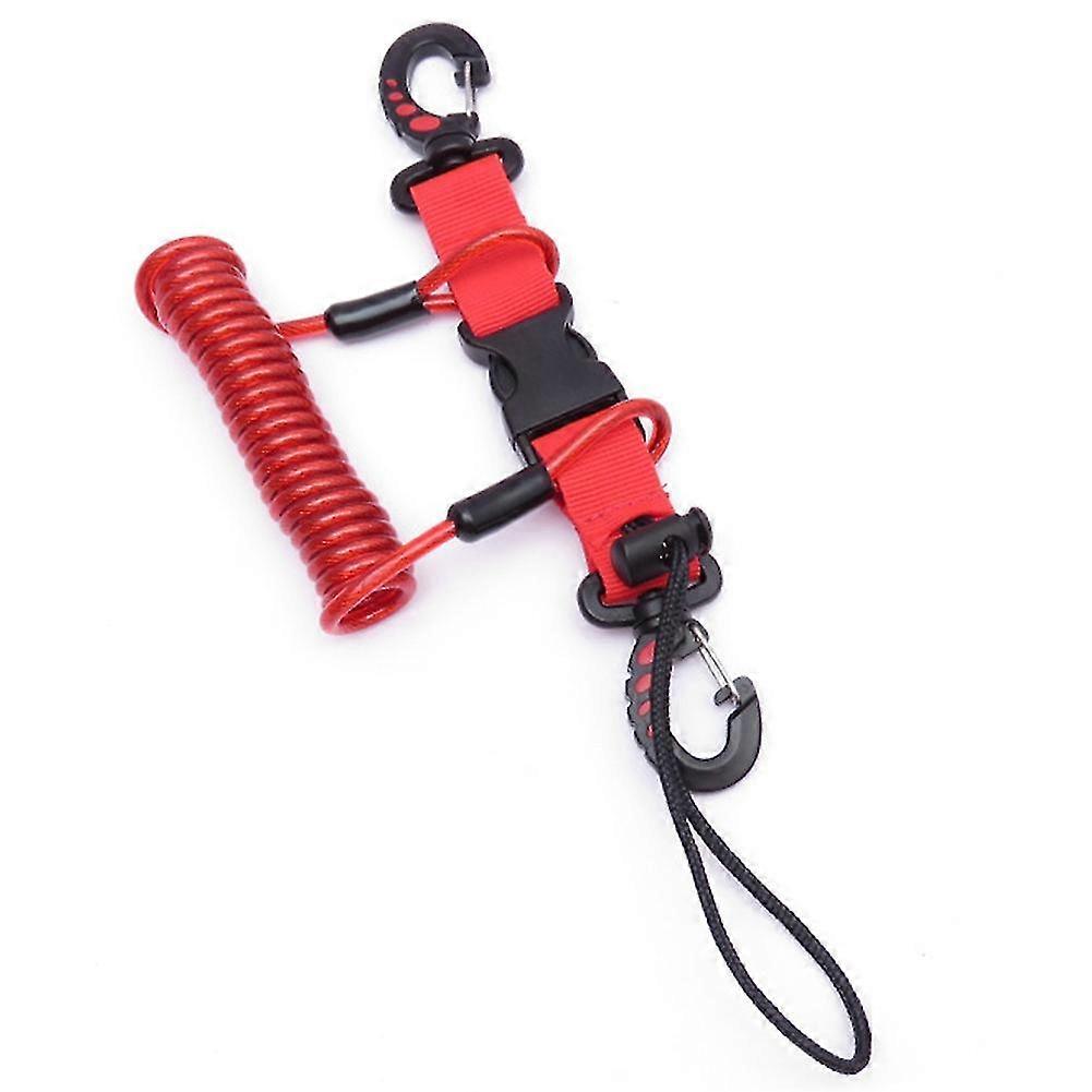 Scuba Diving Lanyard Coil Springs Camera Lanyard Spiral With Ring Dive ...