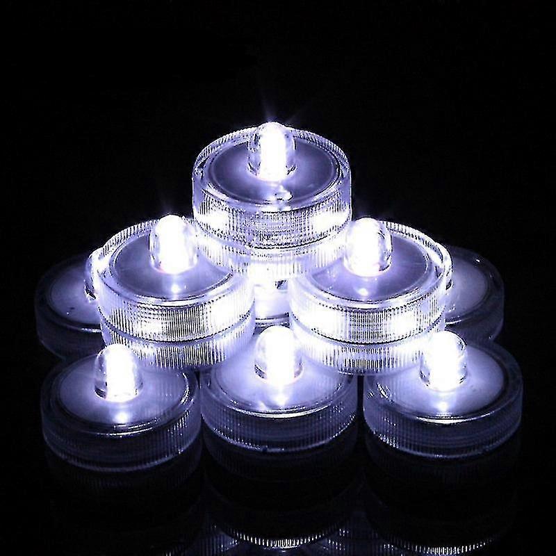 12pcs Submersible Led Lights,waterproof Tea Lights, Pond Fishing ...