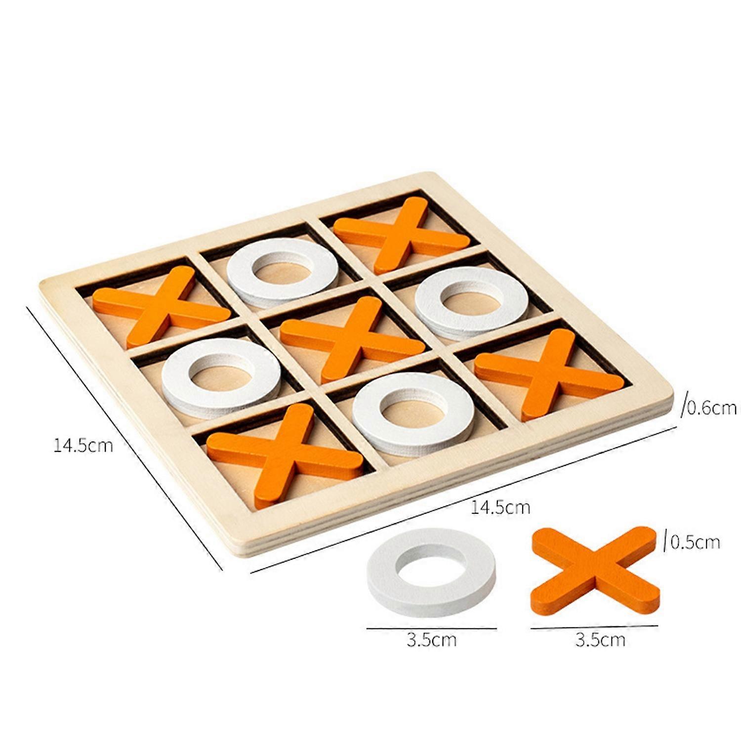 Wooden XO Board Game Two-Player Battle Toddlers Logical Thinking ...