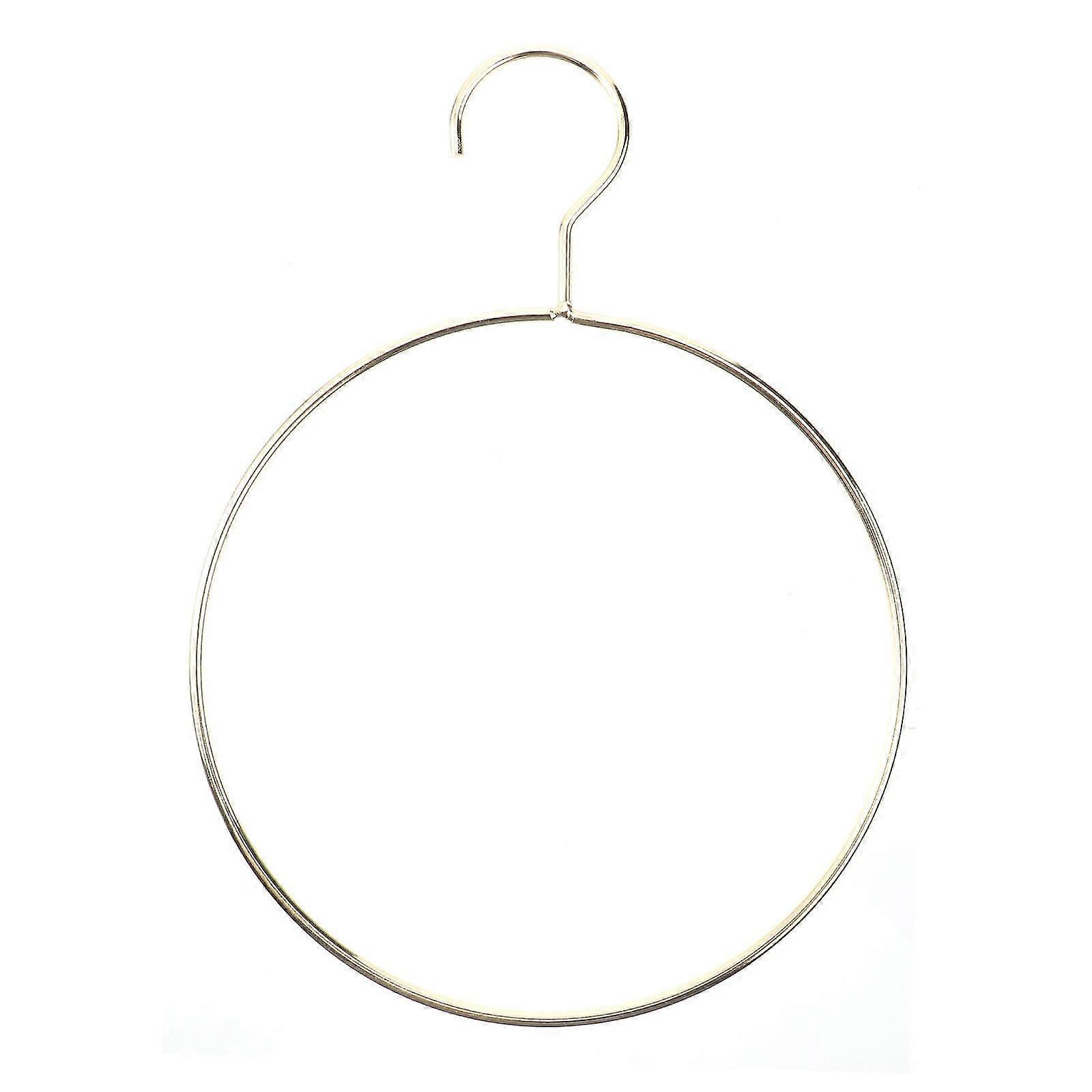 Round Metal Hangers Bikini Hangers Simple Belt Ring Hanger Scarf Hanger ...