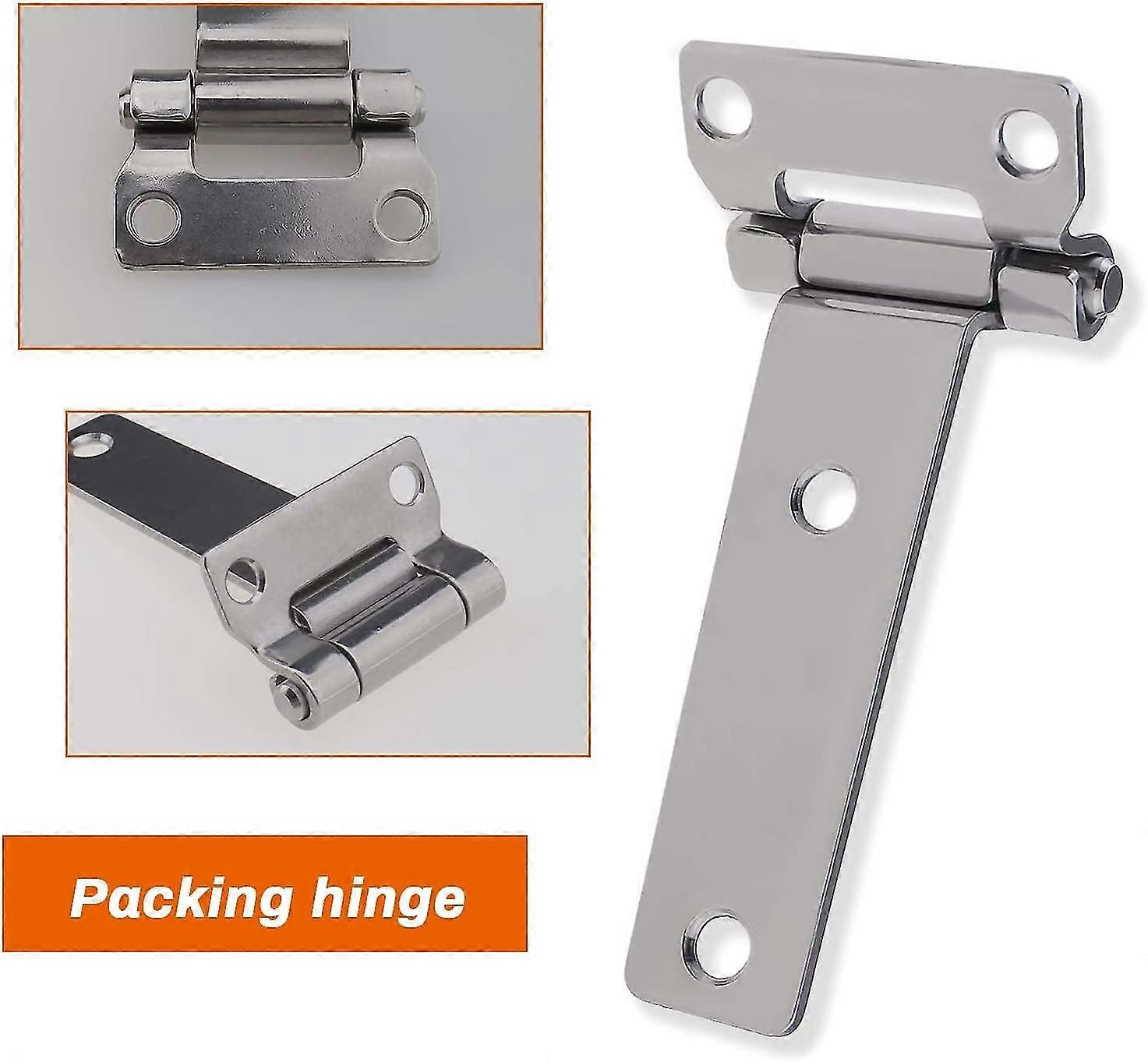 2pcs 304 Stainless Steel T Type Container Hinges For Truck Van Caravan ...