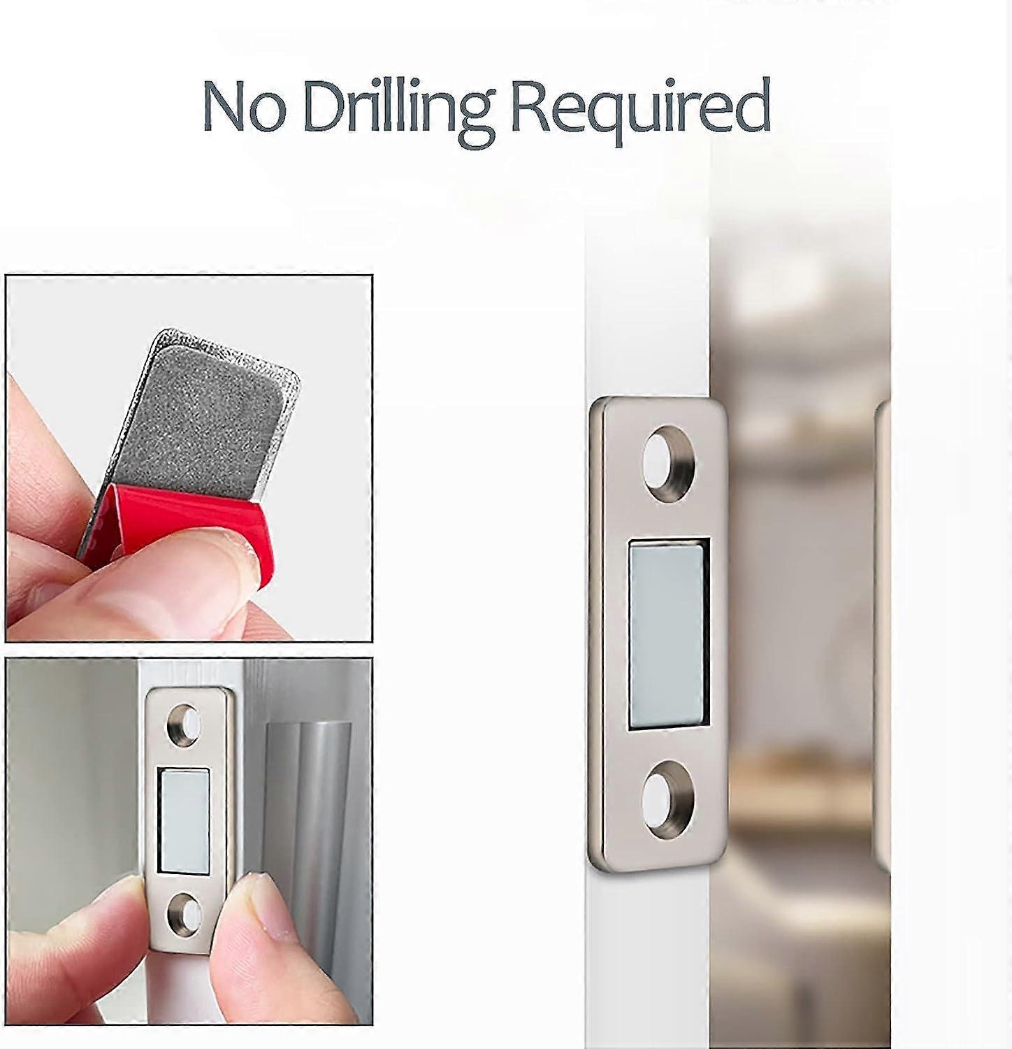 Cabinet Door Magnet, Magnetic Latch Cabinet Door Magnet Ultra Thin with ...