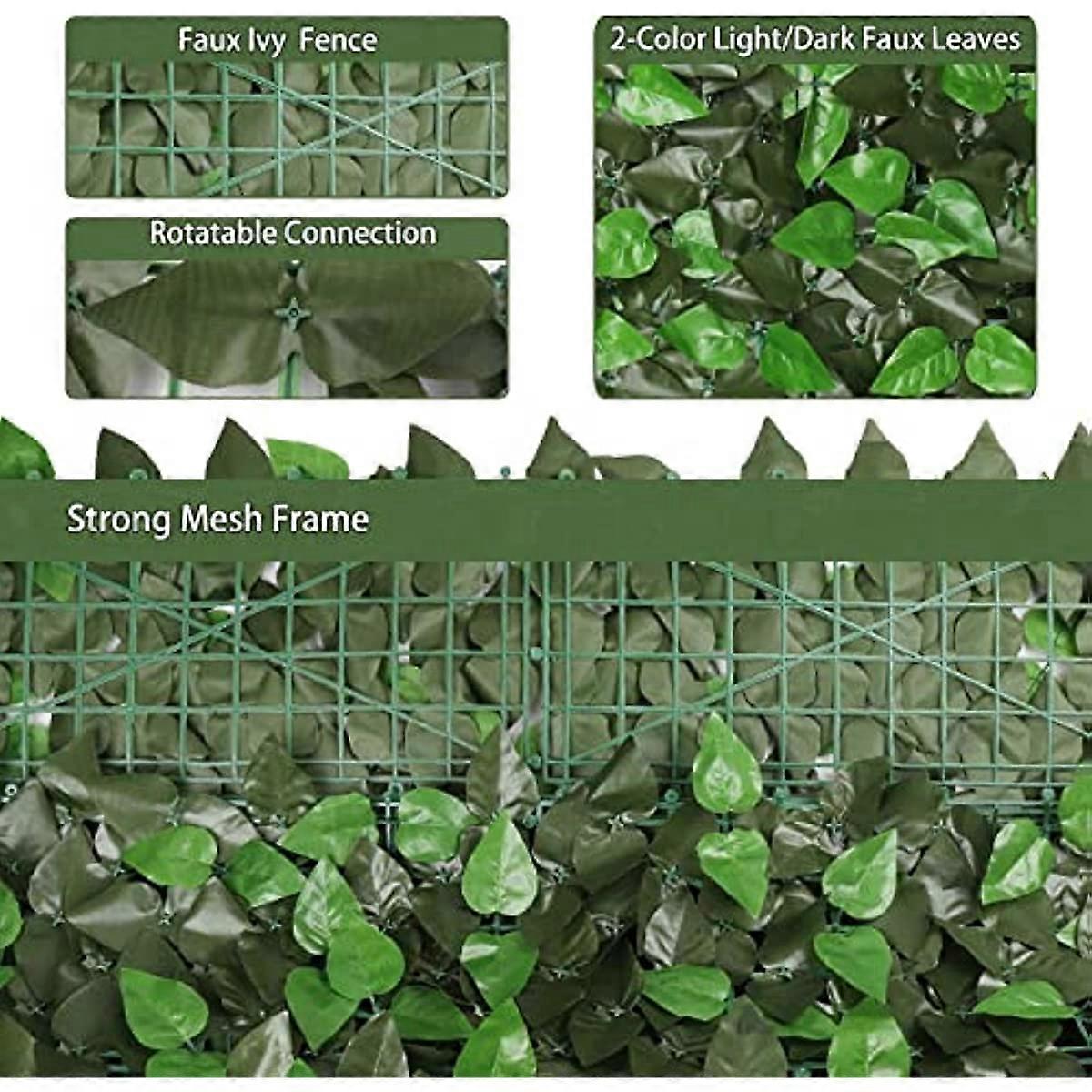 Artificial Ivy Privacy Fence Screen Privacy Wall Artificial Ivy Hedge ...