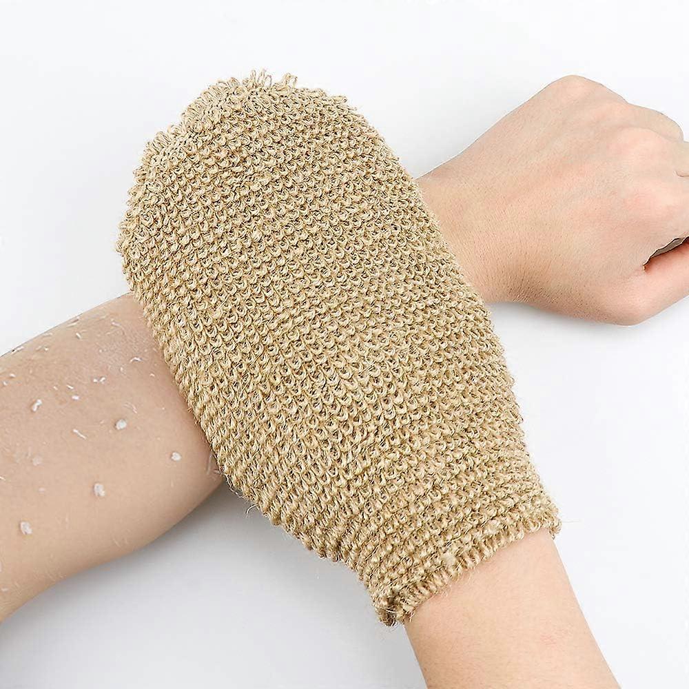 Hemp Back Scrubber Natural Exfoliating Back Strap with Gloves ...