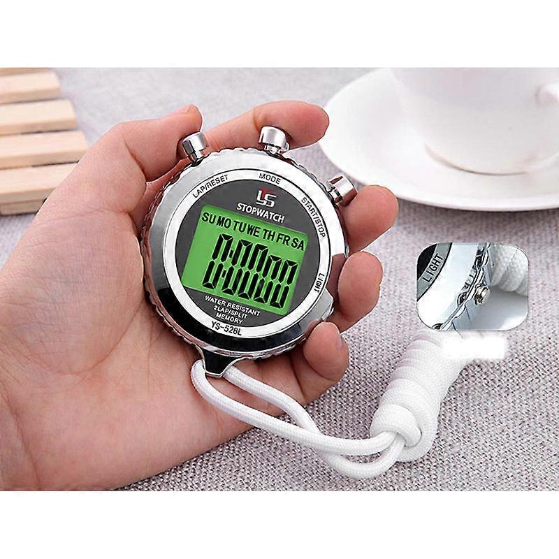Silent stopwatch with light 0.01s, sports stopwatch with precision ...