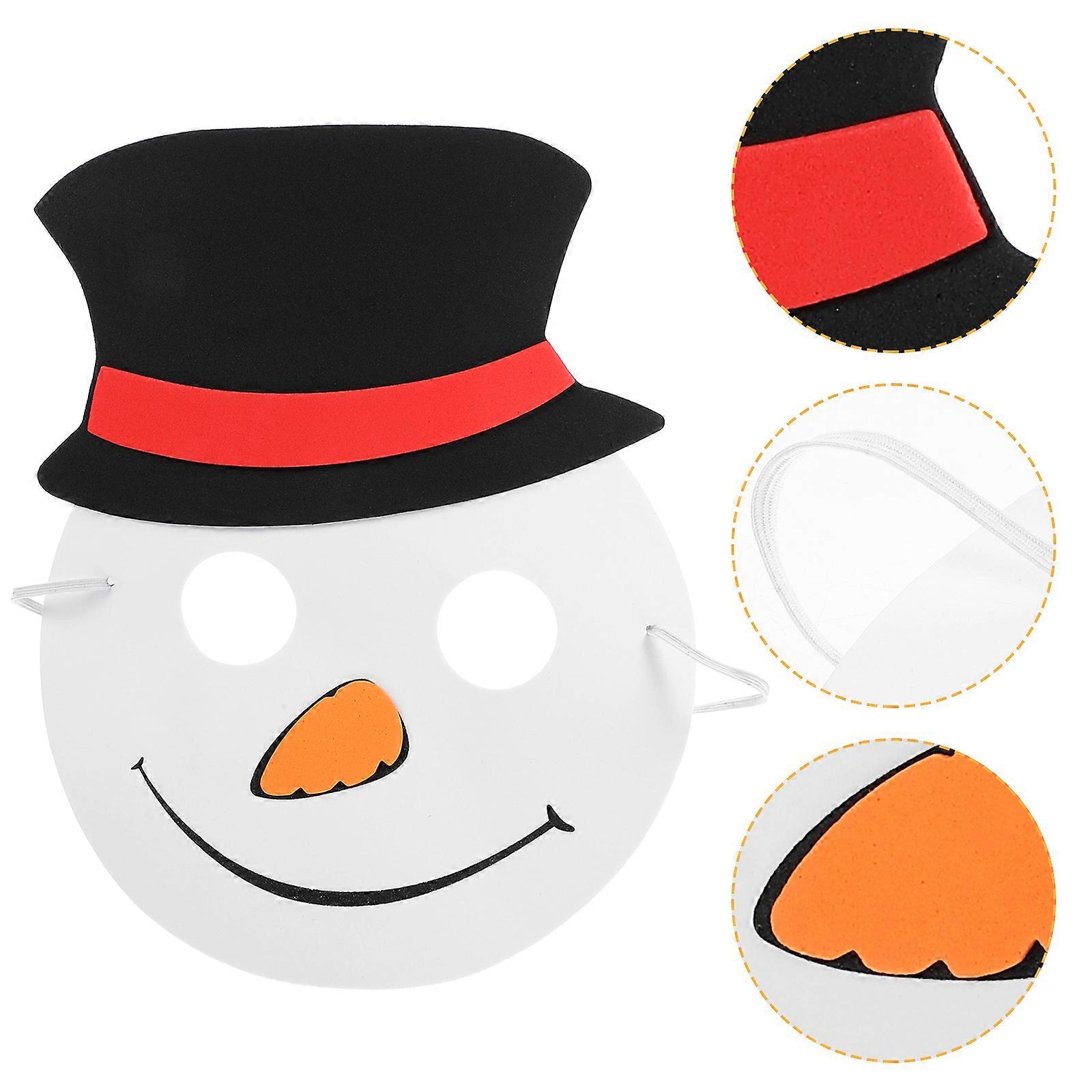 Christmas Decorative Mask Snowman Design Face Mask Funny Nonwoven Mask ...