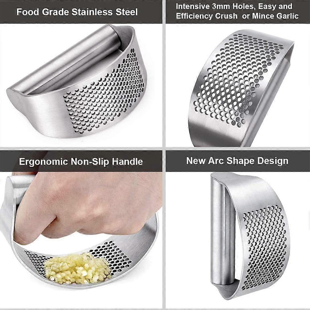 Garlic Press Rocker - Stainless Steel Garlic Mincer Garlic Crusher, New ...