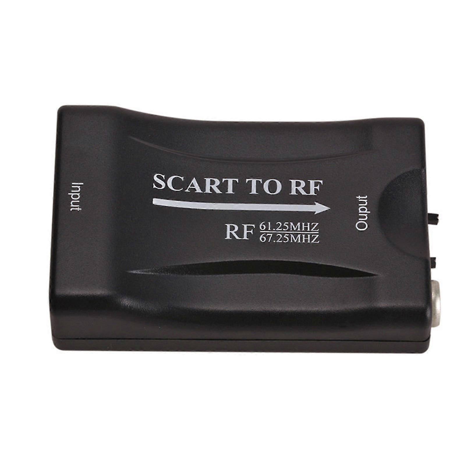 Mini 67.25mhz Scart To Rf High Frequency Output Video Signal Converter ...