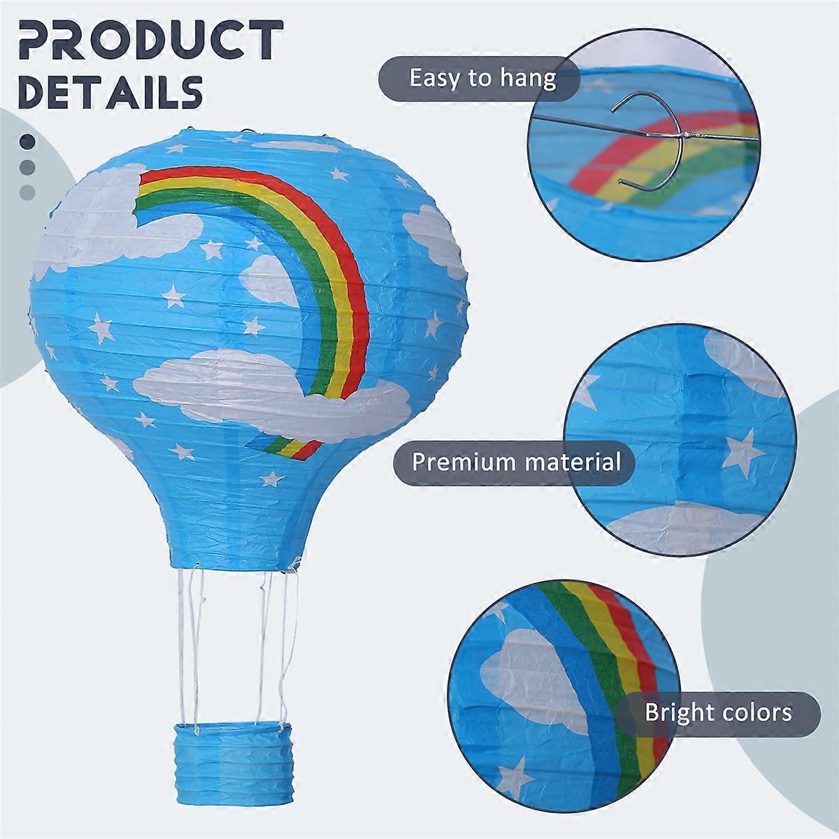 12inch Hot Air Balloon Paper Lantern Lampshade Ceiling Light Wedding ...