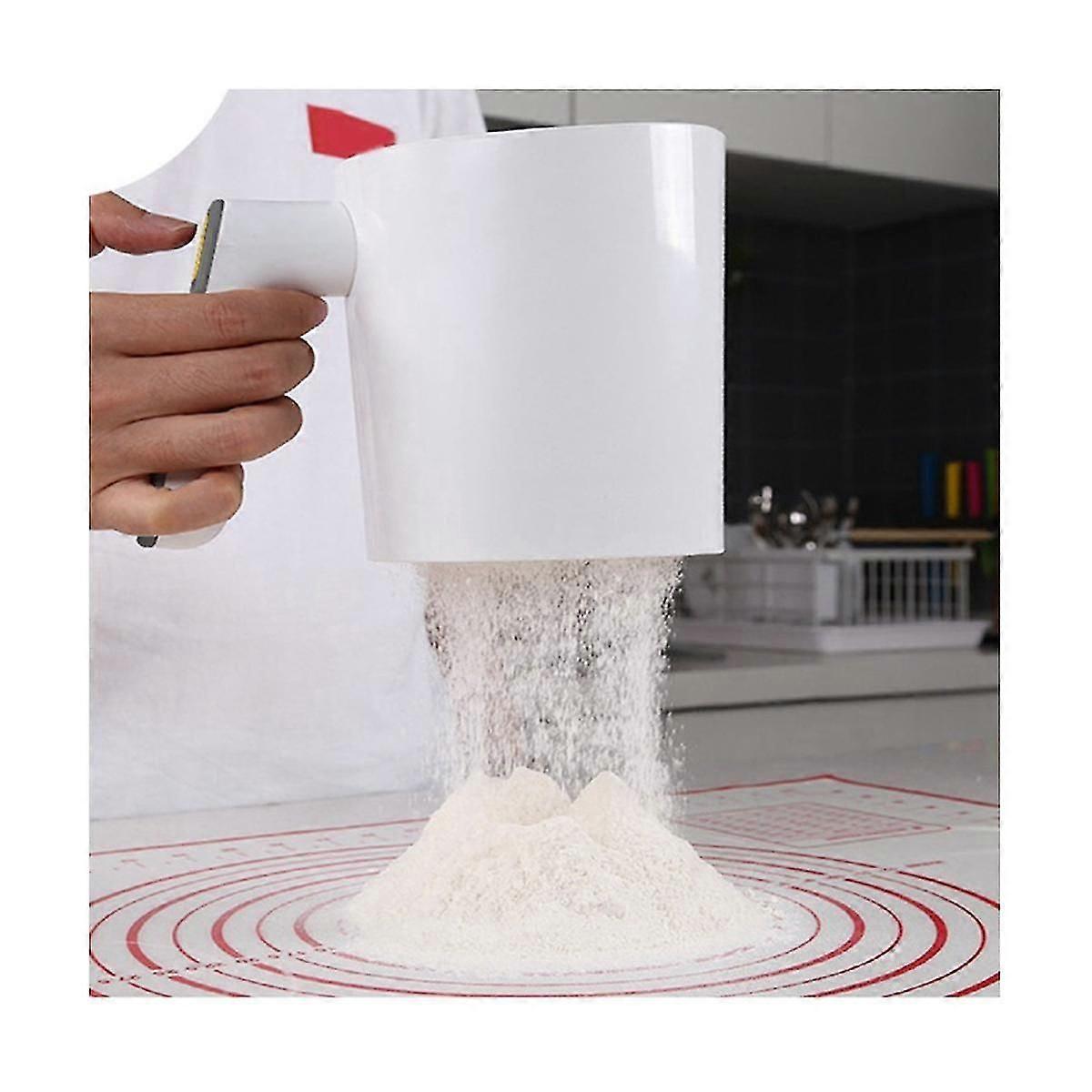 Handheld Electric Flour Sieve Icing Sugar Powder Stainless Steel Flour ...