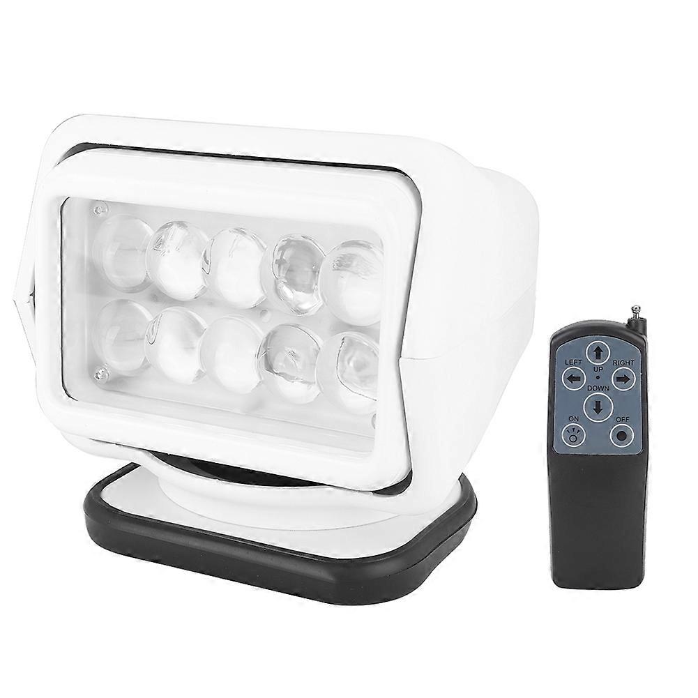 50W LED White Remote Control Boat Car Searchlight Work Spotlight ...