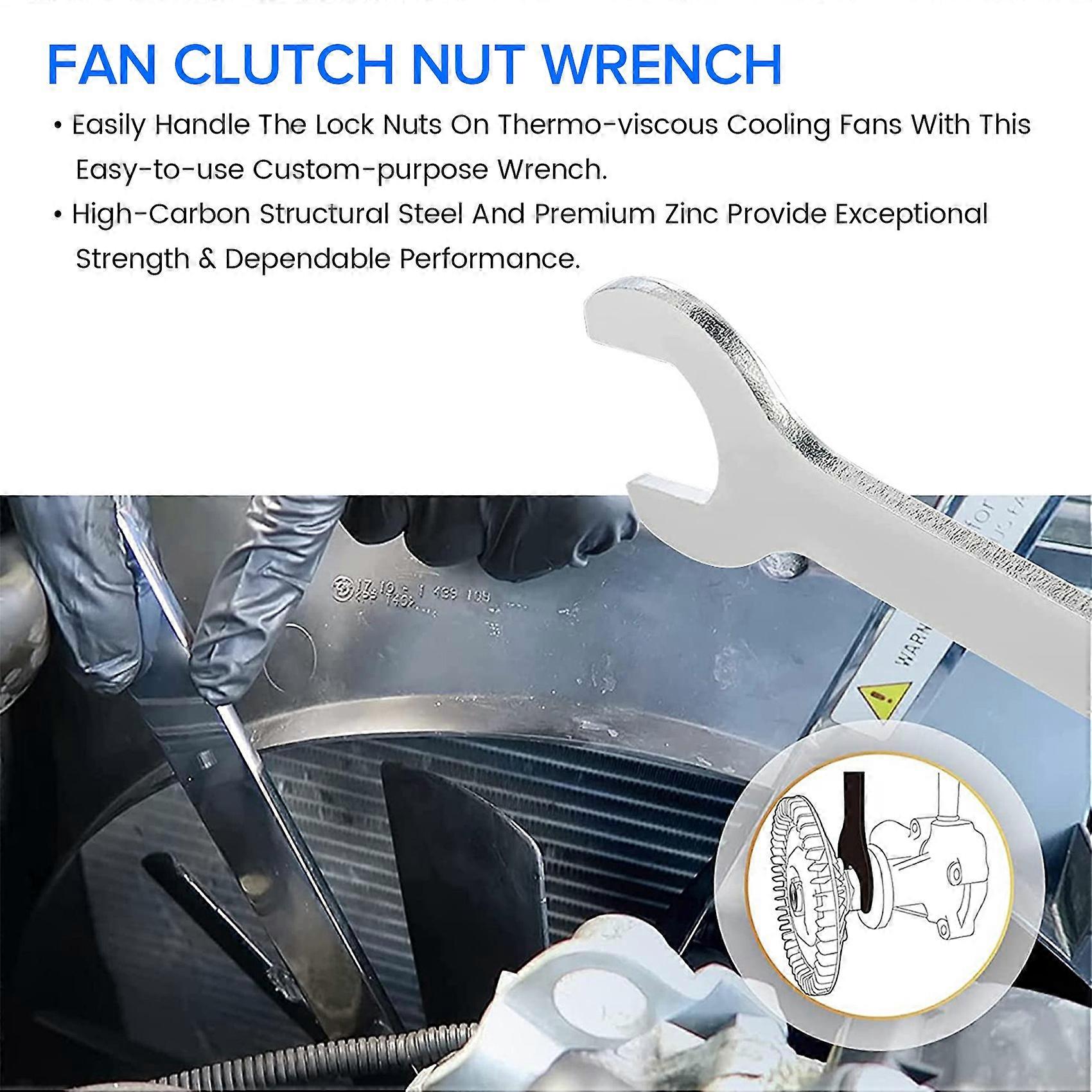 Fan Clutch Nut Wrench And Water Pump Holder Tool Kit Removal 32Mm For ...