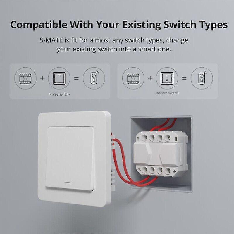 SONOFF DUAL R3 WiFi Bluetooth Smart Switch 16A S-MATE Switch Remote ...
