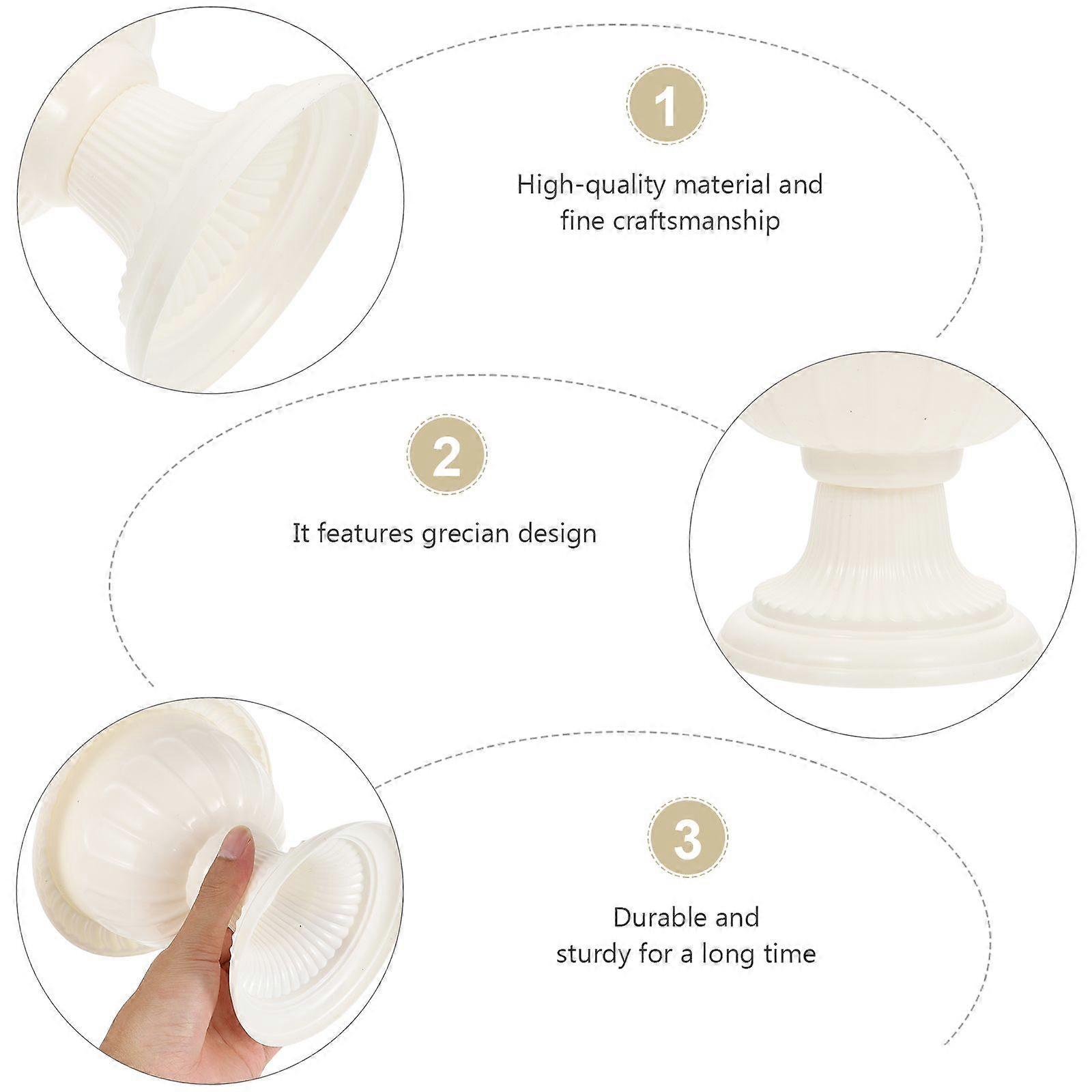 4Pcs Grecian Flower Pots European Style Planters Plastic Gardening ...