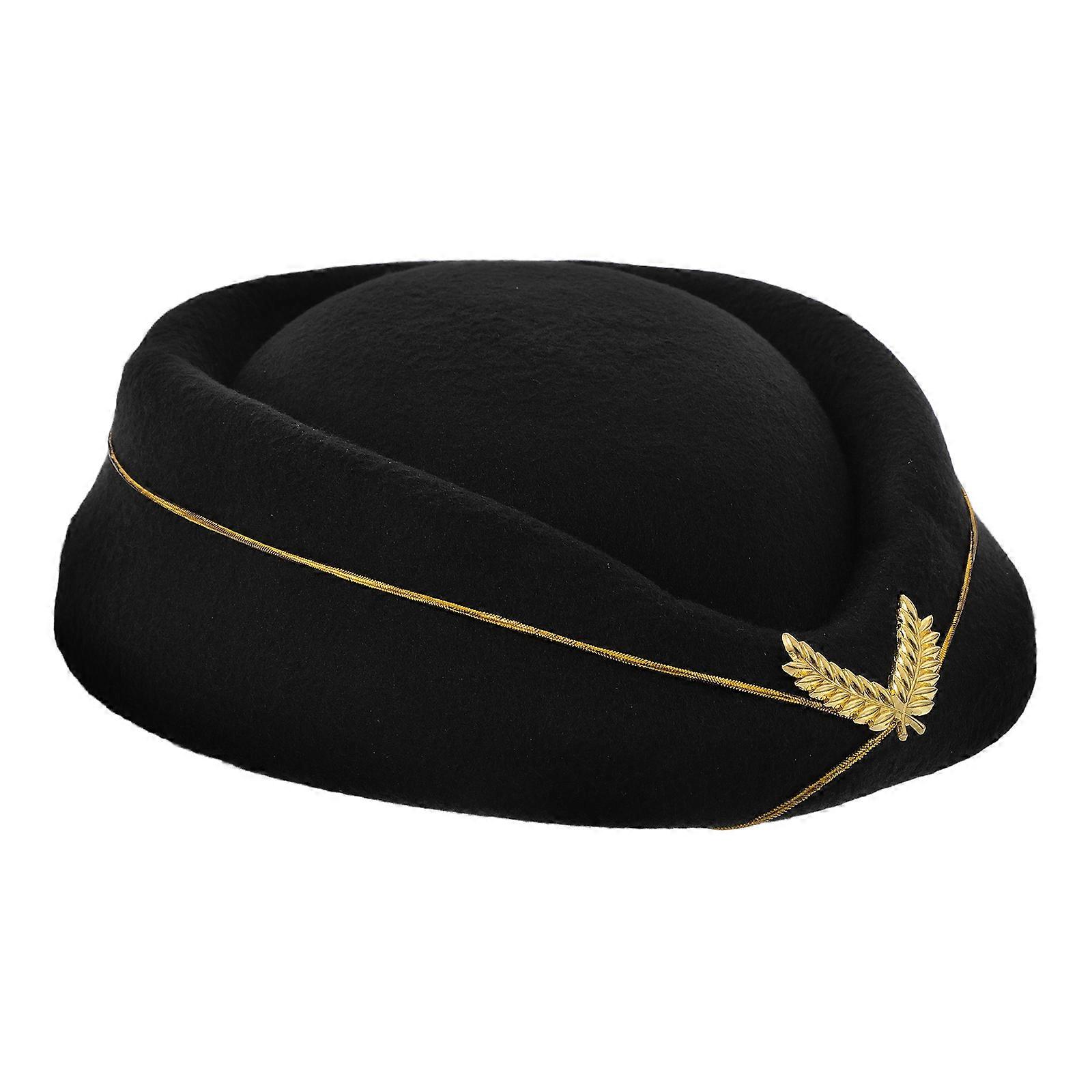 Flight Attendant Costume For Women Beret Stewardess Hat Cosplay Prop ...