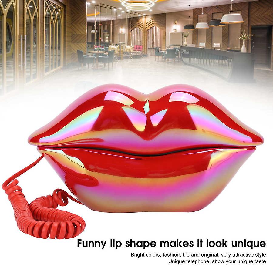 Wx-3016 Mouth's Lips Shape Telephone Home Office Desktop Telephone ...