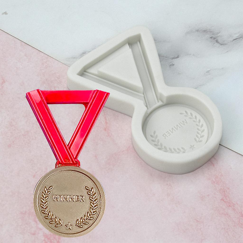 Silicone Baking Moulds 3D Trophy Medal Racing Shape Baking Tool DIY ...