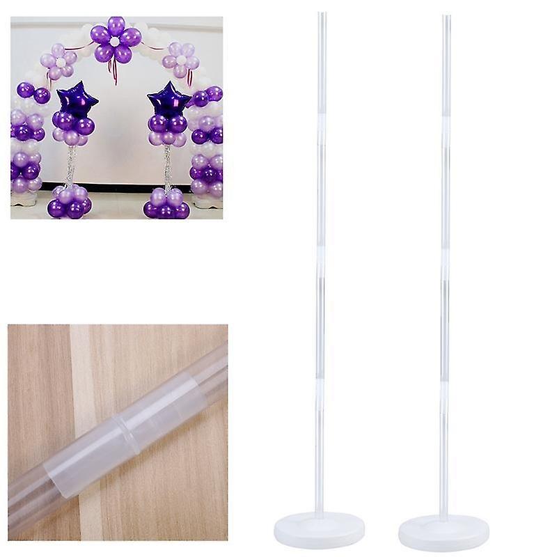 Plastic Balloon Arch Column Stand with Base Kits Wedding Birthday ...